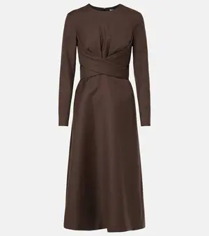 EMILIA WICKSTEAD Elta Wool Midi Dress
