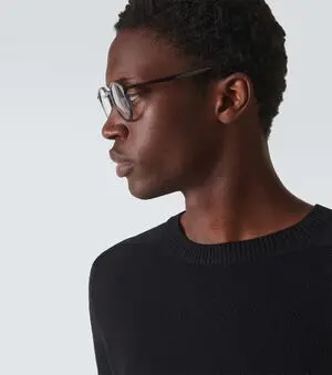 Dior Diorblacksuito R6i Round Frame Glasses
