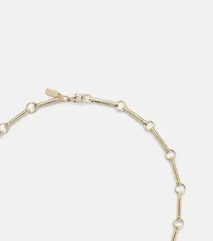 FOUNDRAE Love 18kt Yellow Chain Choker With Diamonds