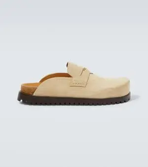 Versace Medusa Suede Clogs