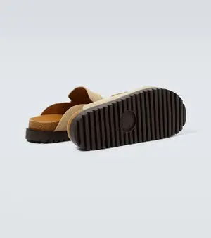Versace Medusa Suede Clogs