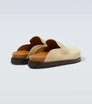 Versace Medusa Suede Clogs