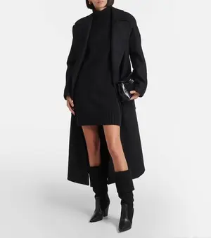 GIANVITO ROSSI Leather-trimmed Knee-high Boots