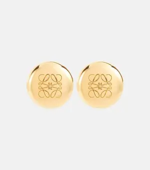 Loewe Anagram Pebble Stud Earrings - Gold