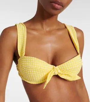 Heidi Klein Cape Town Checked Bikini Top