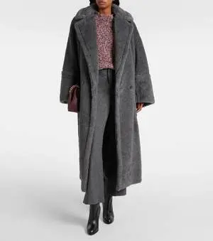 Max Mara Florida Wool Straight Pants - Grey