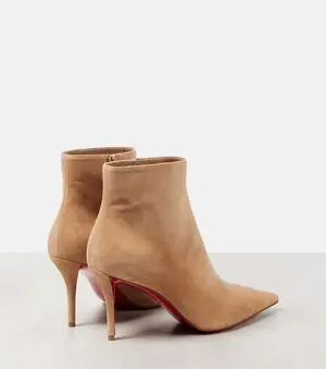 CHRISTIAN LOUBOUTIN So Apostropha 80 Suede Ankle Boots