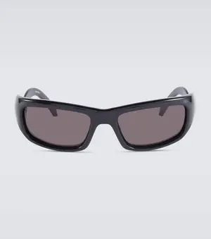 Balenciaga Hamptons Rectangular Sunglasses - Black