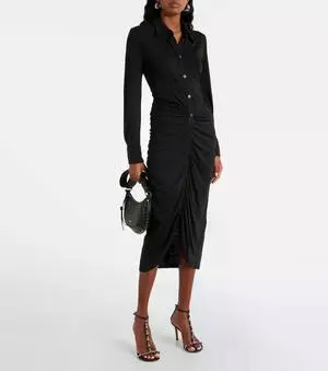 Isabel Marant Étoile Marant Gathered Jersey Polo Dress