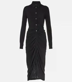 Isabel Marant Étoile Marant Gathered Jersey Polo Dress