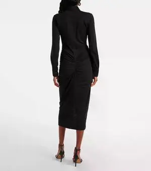 Isabel Marant Étoile Marant Gathered Jersey Polo Dress