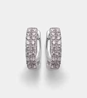 STONE AND STRAND 14kt White Gold Diamond Stud Earrings - Silver