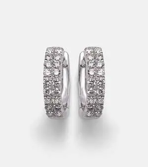 STONE AND STRAND 14kt White Gold Diamond Stud Earrings - Silver