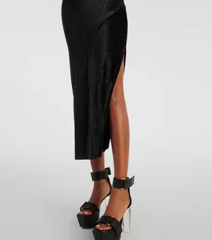 Rick Owens Hydra One-shoulder Midi Dress