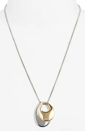 Nordstrom Link Pendant Necklace - Goldhodium