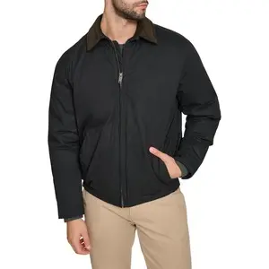 Dockers Padded Corduroy Collar Cotton Bomber - Black