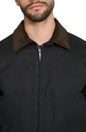 Dockers Padded Corduroy Collar Cotton Bomber - Black