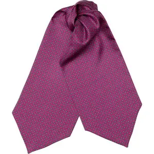 ELIZABETTA Elizabetta Navona Silk Ascot Cravat Magenta