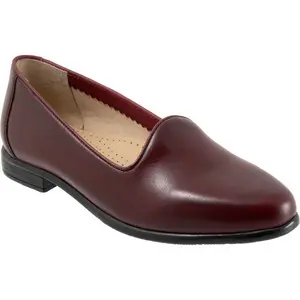 Trotters Liz Leather Flat - Oxblood