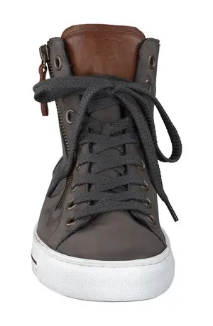 Paul Green Wells High-top Sneakers - Iron Cognac Combo