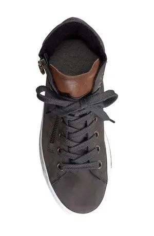 Paul Green Wells High-top Sneakers - Iron Cognac Combo