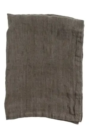 CREATIVE WOMEN Stone Washed Linen Tea Towel - Iron Ore