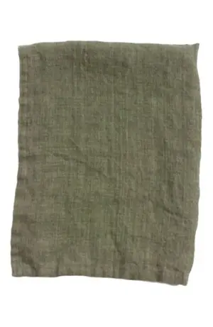 CREATIVE WOMEN Stone Washed Linen Tea Towel - Sage