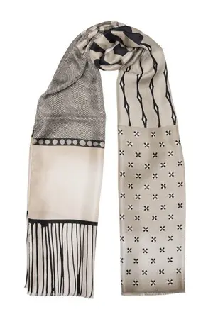 ELIZABETTA Atrilarge Silk Scarf - Sand