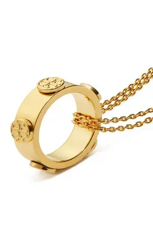 Tory Burch Icon Ring Pendant Necklace