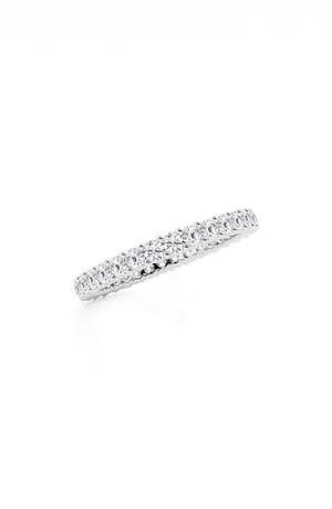 Badgley Mischka Round Cut Lab Created Diamond Infinity Ring 1.0 Ctw