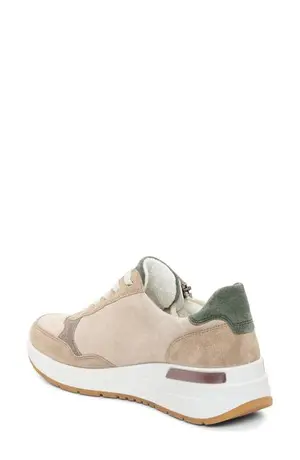 ARA Gardenia Wedge Sneakers - Sand Shell/moon/thyme