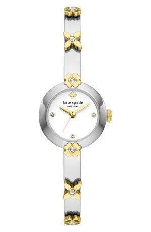 Kate Spade New York Crystal Bangle Watch - Two Tone