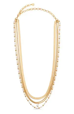 Ettika Layered Chain Necklace - Gold
