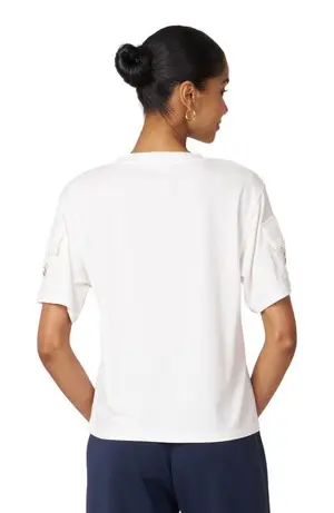 REBODY Cargo Short Sleeve Top - White