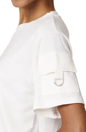 REBODY Cargo Short Sleeve Top - White