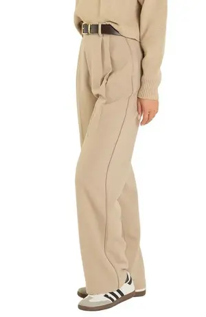 GREY LAB Pleated Wide Leg Trousers