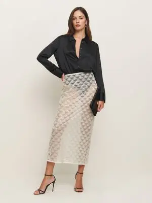 REFORMATION Jordan Low Waist Maxi Skirt