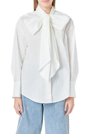 GREY LAB Bow Detail Shirt