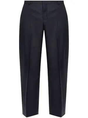 AMI Paris Virgin-wool Tailored Trousers - Blue