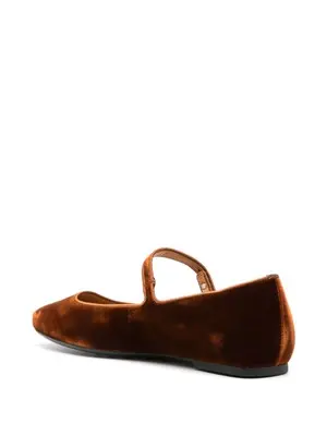 TOD'S Velour Ballerinas