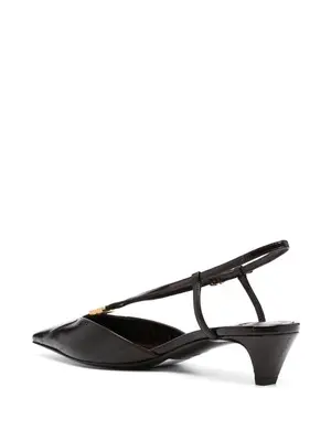Fendi 40mm Ffold Slingback Pumps