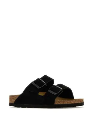 BIRKENSTOCK Arizona Suede Sandals - Black