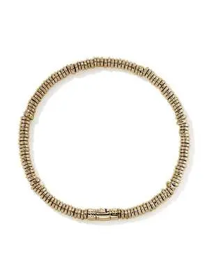 John Hardy 14kt Yellow Heishi Bracelet - Gold