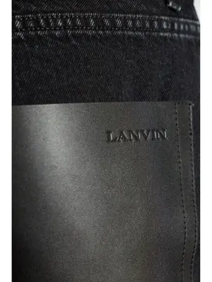 LANVIN Logo-embossed Jeans