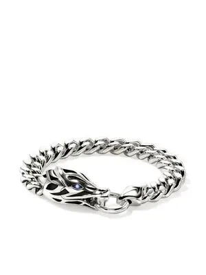 John Hardy Sterling Naga Sapphire Bracelet - Silver
