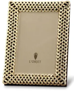 L'Objet Braid Photo Frame - Gold