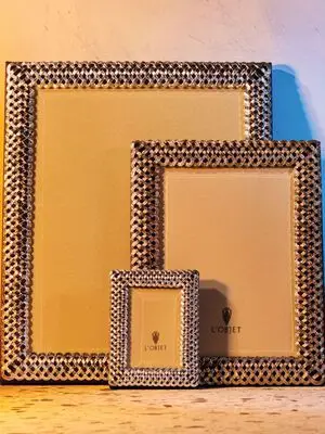 L'Objet Braid Photo Frame - Gold