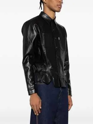 JUNTAE KIM Square Petal Corset Shirt - Black