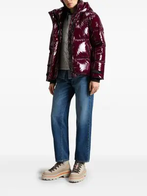 Woolrich Glossy-finish Parka Coat - Red
