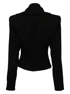 Costarellos Crepe Wool Cropped Jacket